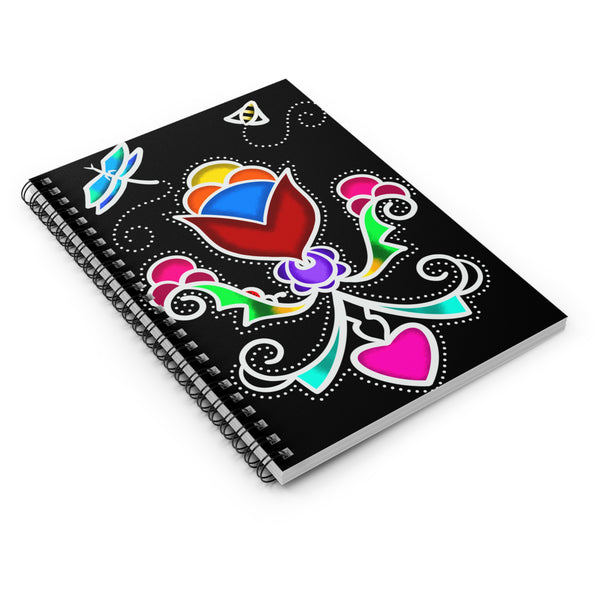 Floral Spiral Notebook - Ruled Line – Native Anthro