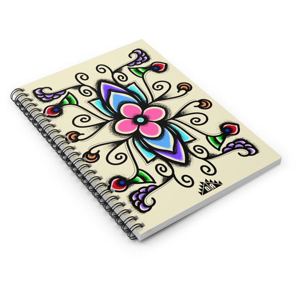 Floral Spiral Notebook - Ruled Line – Native Anthro